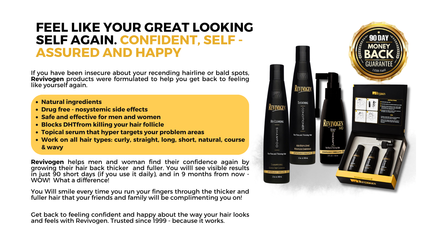 Scalp Therapy | Shampoo | Hair Loss Prevention | Revivogen®